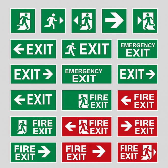 Egress Signs | Exit Path, Safety, and Code Compliant Marking – Traffic ...